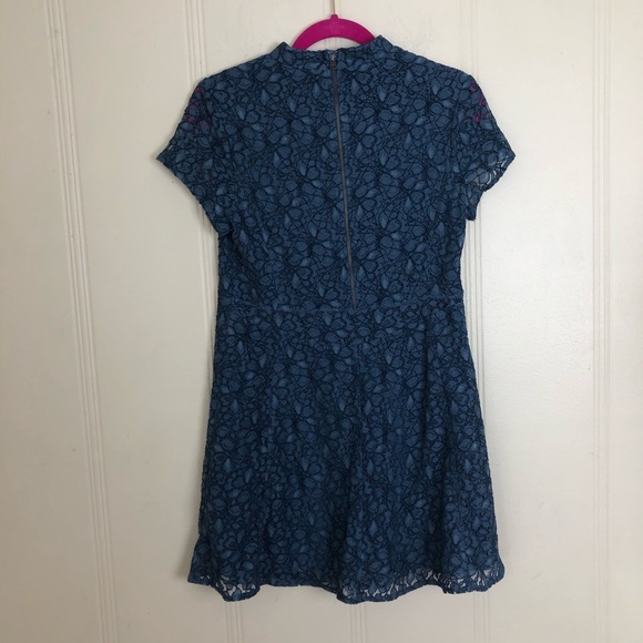 Aritzia | Dresses | Aritzia Talula Blue Lace Barnum Dress 8 | Poshmark
